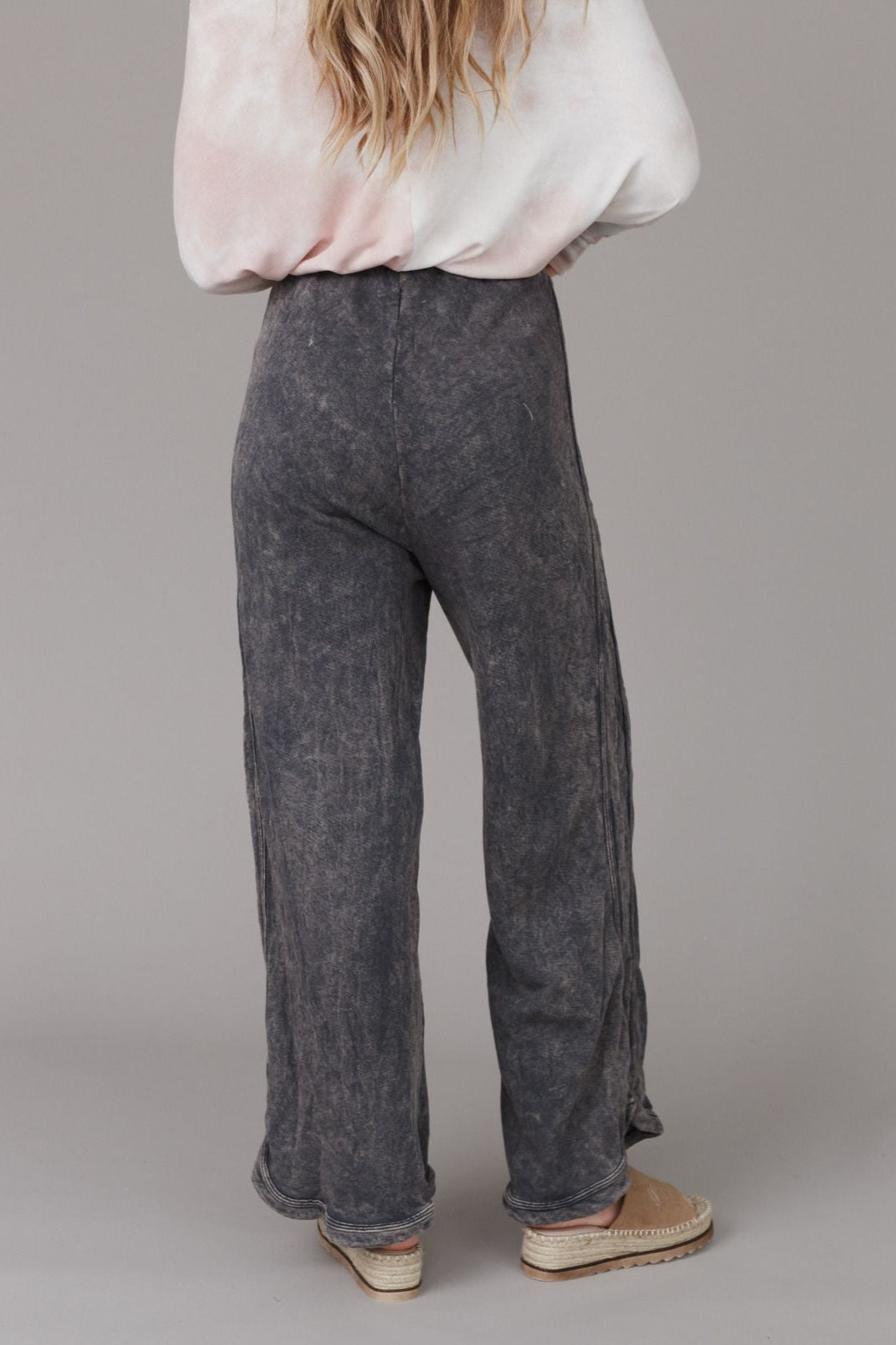 So Comfy Wide Leg Full Pant - New Charcoal
