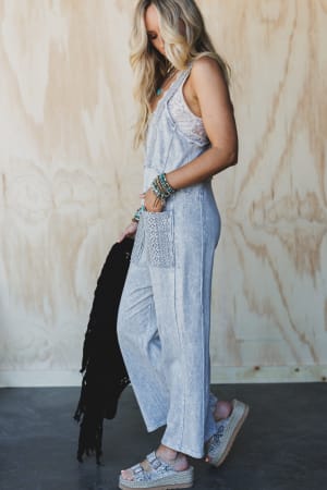 Dusty Romance Lace Jumpsuit — Three Bird Nest
