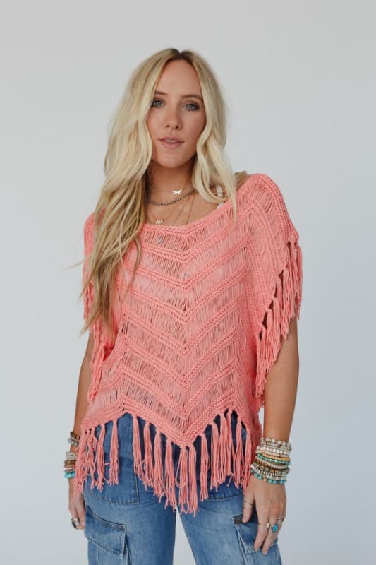 The Nest Showstopper Fringe Top - Black | Three Bird Nest